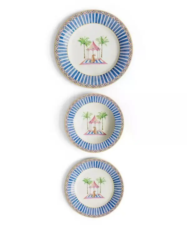LISA CORTI Sariska Table Plates - White