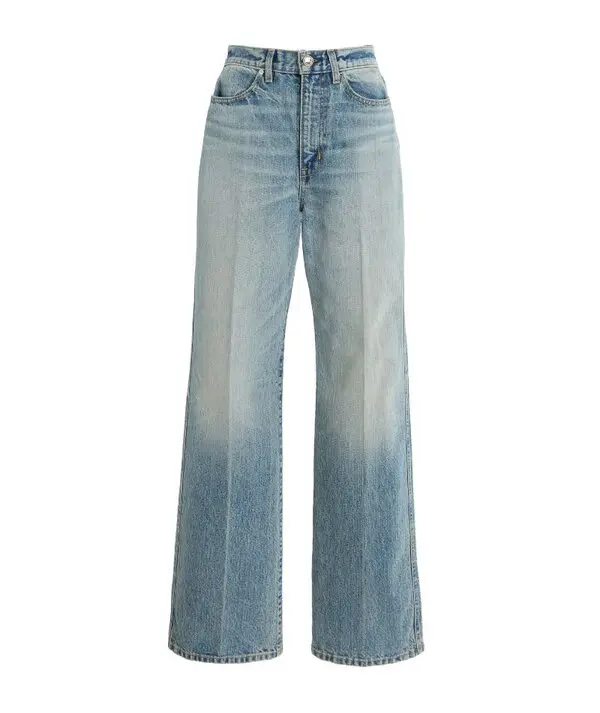 RÙADH The Quinn Rigid High-rise Straight-leg Jeans - Blue