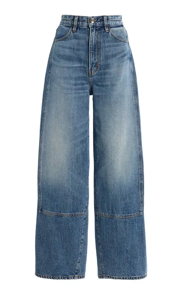 RÙADH High-rise Curved Rigid Jeans