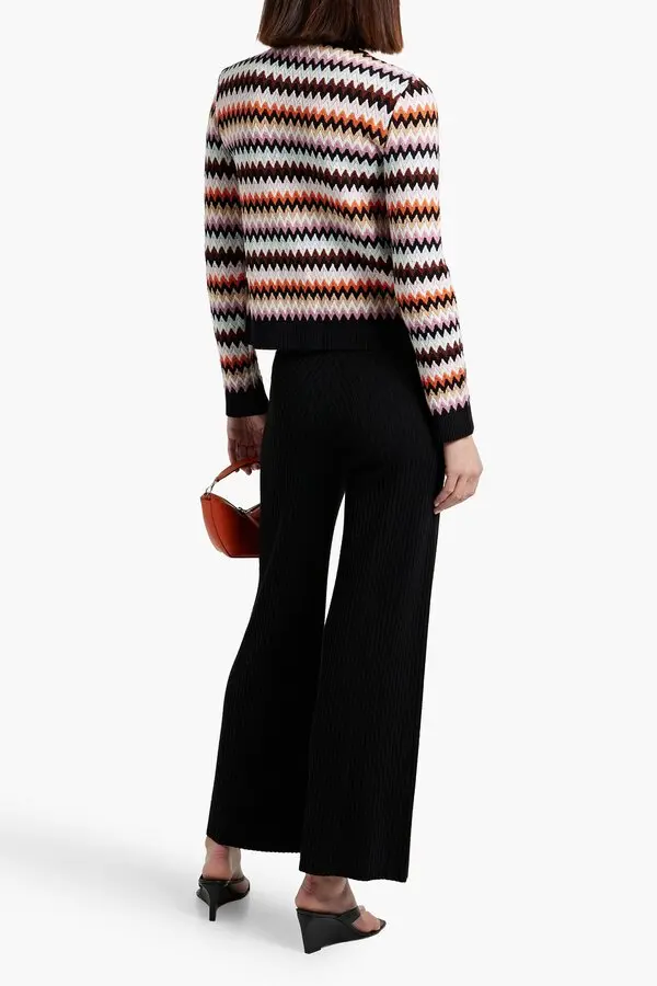Missoni Jacquard-knit Wool Cardigan