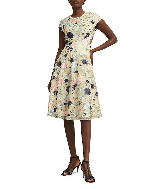 hobbs lois embroidered dress Free People Take Flight Embroidered Shirt Snow Bell Combo / X-Small main image 1