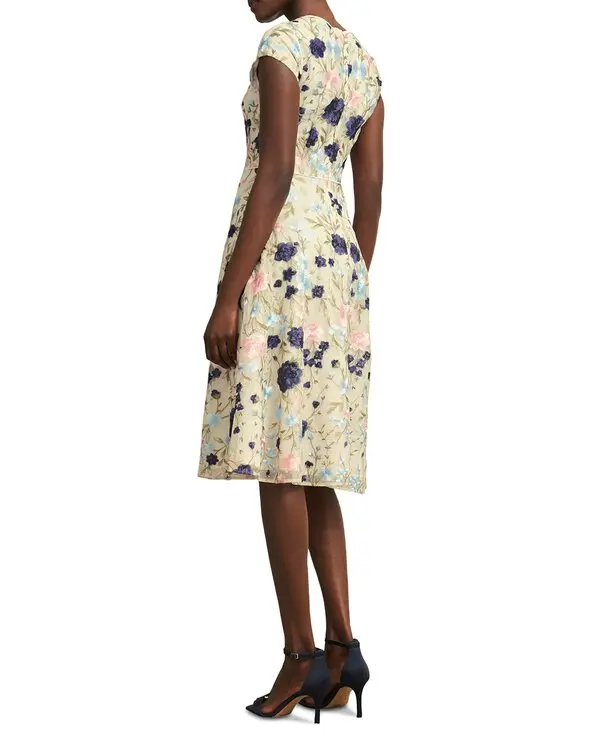 HOBBS LONDON Tia Embroidered Dress - Cream Multi