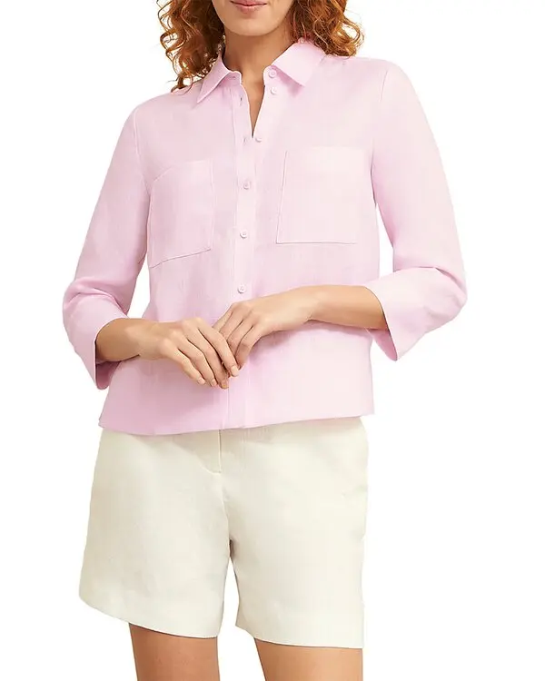 HOBBS LONDON Nita Linen Shirt - Wisteria