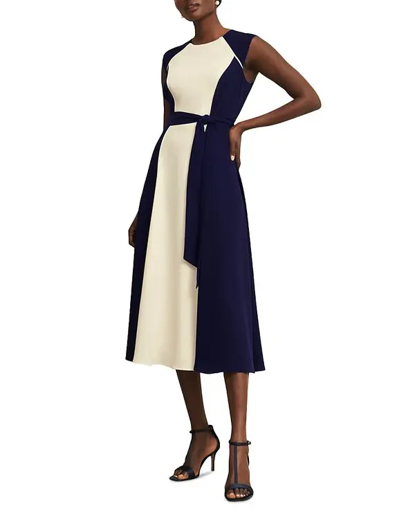 HOBBS LONDON Andrea Dress - Navy Cream