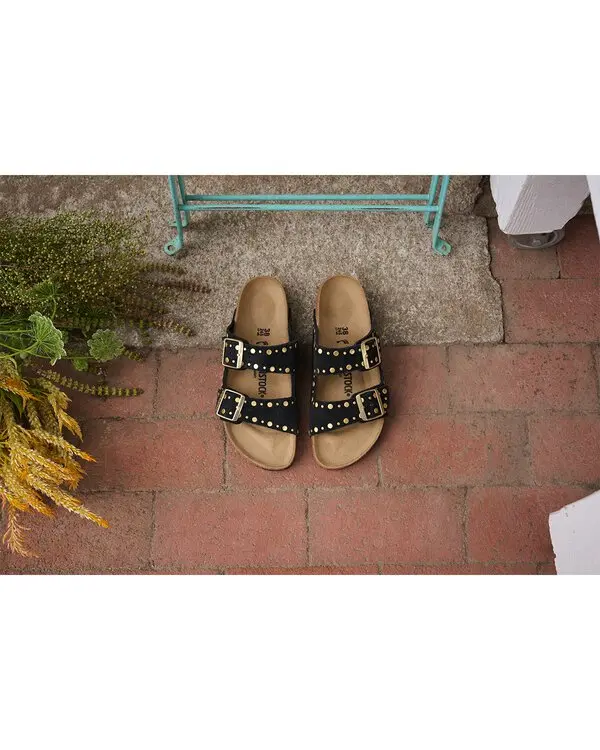 BIRKENSTOCK Arizona Rivet Sandals - Black