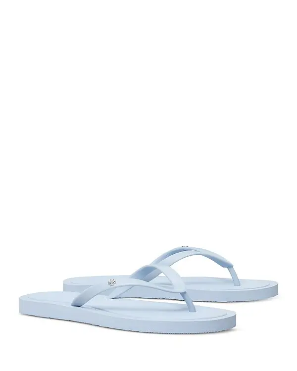 Tory Burch Kira Padded Flip Flop Sandals - Aria Blue