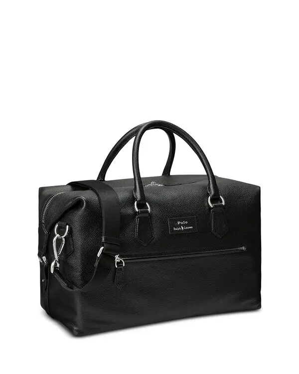 Polo Ralph Lauren Pebbled Leather Duffle - Black