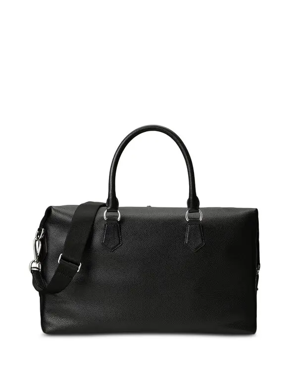 Polo Ralph Lauren Pebbled Leather Duffle - Black