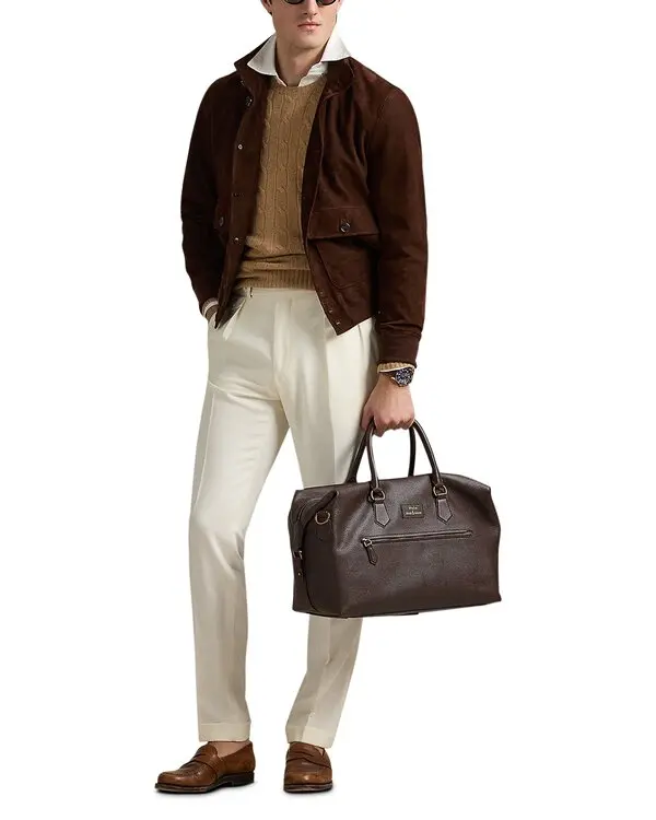 Polo Ralph Lauren Pebbled Leather Duffle