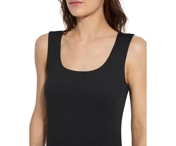Lyssé Evie Scoop Neck Tank Top - Black