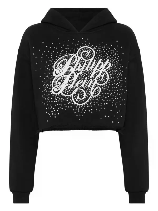 Philipp Plein Rhinestone-embellished Hoodie - Black