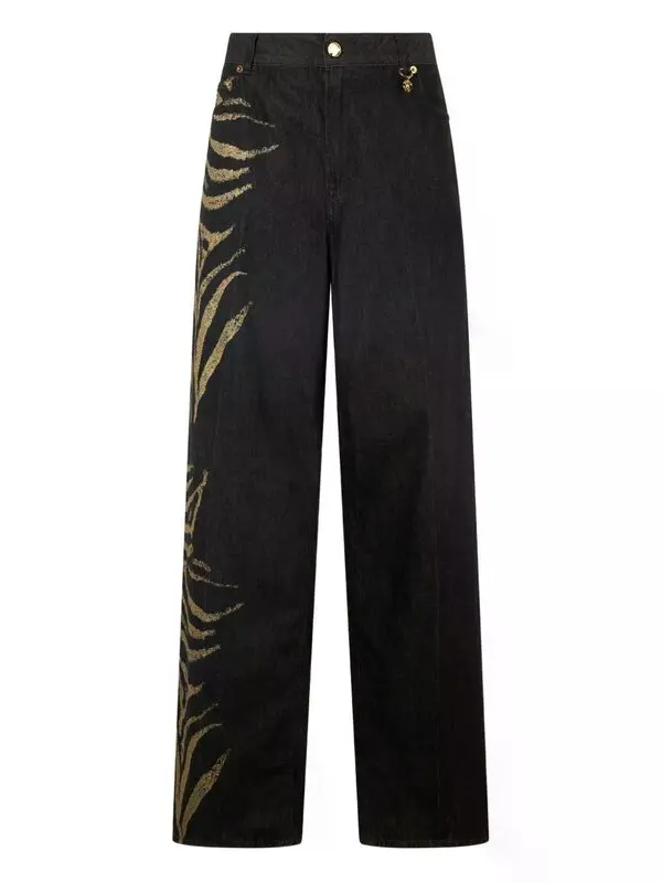 Roberto Cavalli Zebra-print Jeans