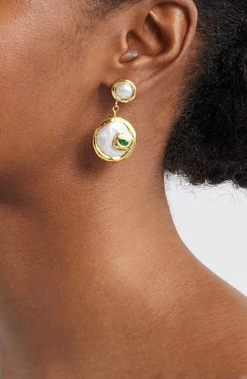 VIDAKUSH Freshwater Pearl Drop Earrings