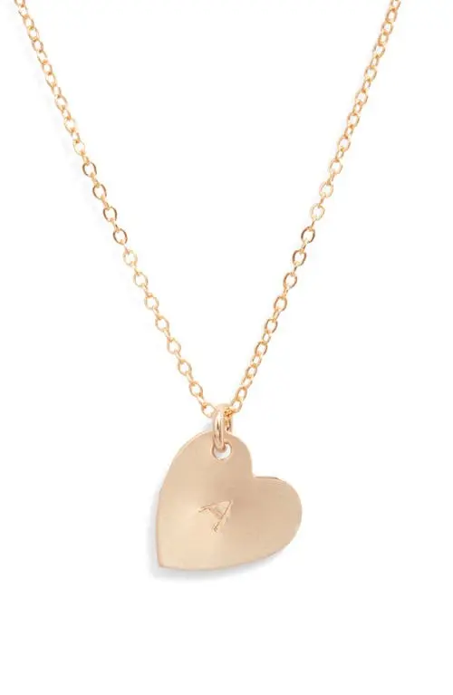 SET & STONES Sophia Initial Heart Pendant Necklace - Gold / A