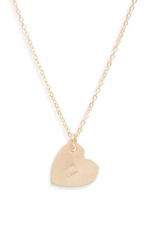 SET & STONES Sophia Initial Heart Pendant Necklace - Gold / N