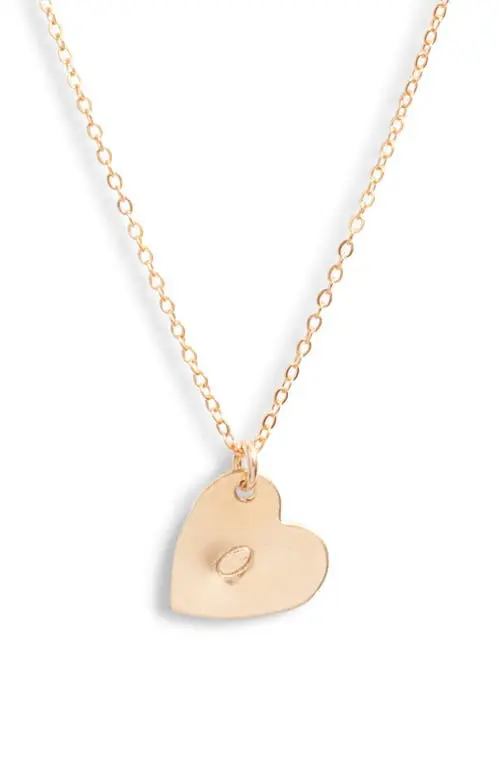 SET & STONES Sophia Initial Heart Pendant Necklace - Gold / O