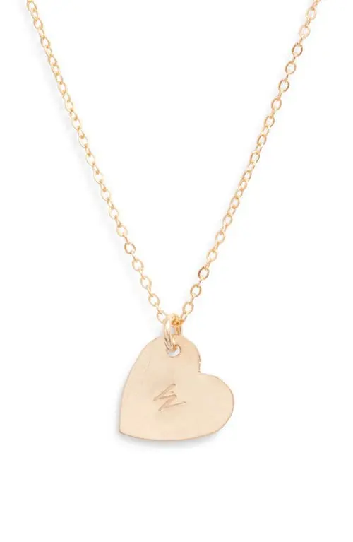 SET & STONES Sophia Initial Heart Pendant Necklace - Gold / W