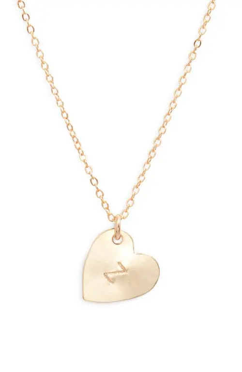 SET & STONES Sophia Initial Heart Pendant Necklace - Gold / Z