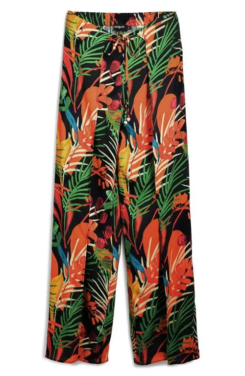 Desigual Printed Wide Leg Pants