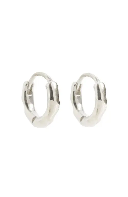 FREYA ROSE Sterling Huggie Earrings - Silver
