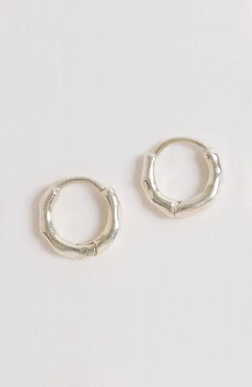 FREYA ROSE Sterling Huggie Earrings - Silver