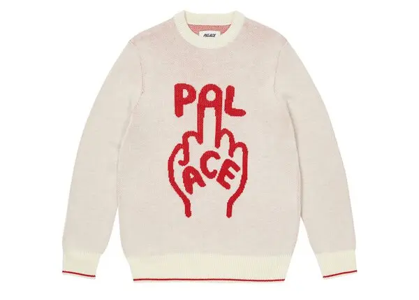 PALACE Finger Up Knit Pullover