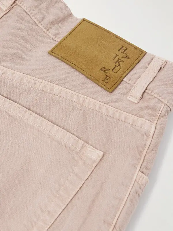 HAIKURE Candy Pleated Wide-leg Jeans - Pink