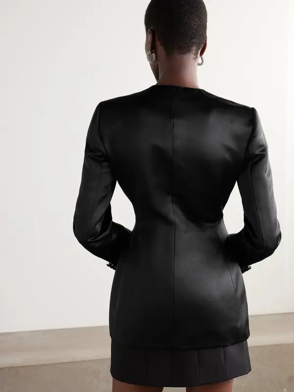 Dolce & Gabbana Padded Silk-satin Blazer