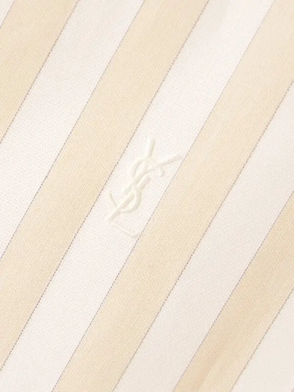 Saint Laurent Striped Cotton-piqué Shirt