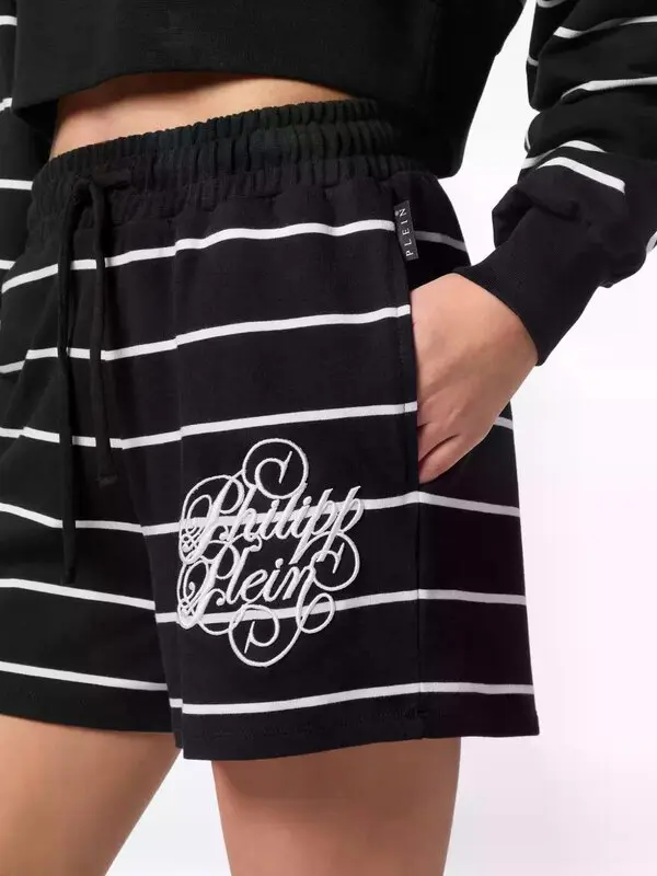 Philipp Plein Striped Shorts
