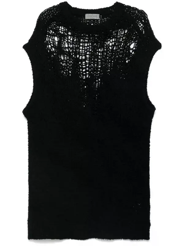 Yohji Yamamoto Open-knit Vest