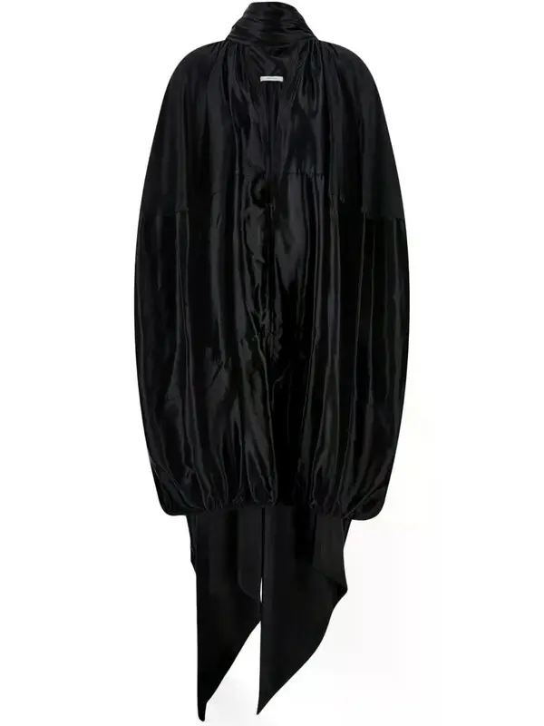 FERRAGAMO Satin Mini Dress - Black