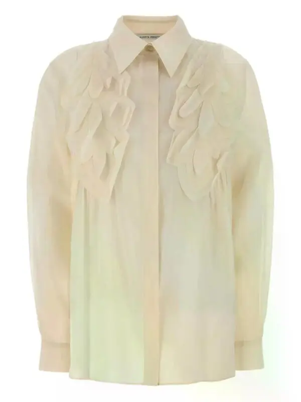 Alberta Ferretti Appliqué-detail Cotton Shirt