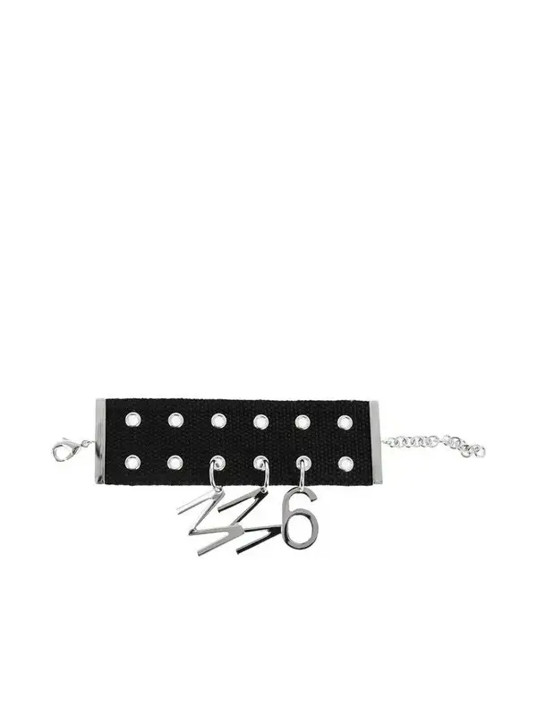 MAISON MARGIELA Logo Charm Bracelet - Black