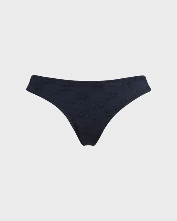 Vilebrequin Midi Brief Bikini Bottom Turtles Monogram - Blue