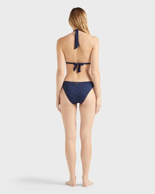 Vilebrequin Midi Brief Bikini Bottom Turtles Monogram - Blue