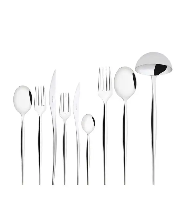 BUGATTI Stainless Steel Natura 75-piece Cutlery Set - Metallic