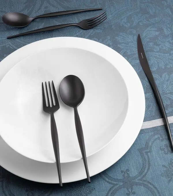 BUGATTI Stainless Steel Diamond Natura 24-piece Cutlery Set