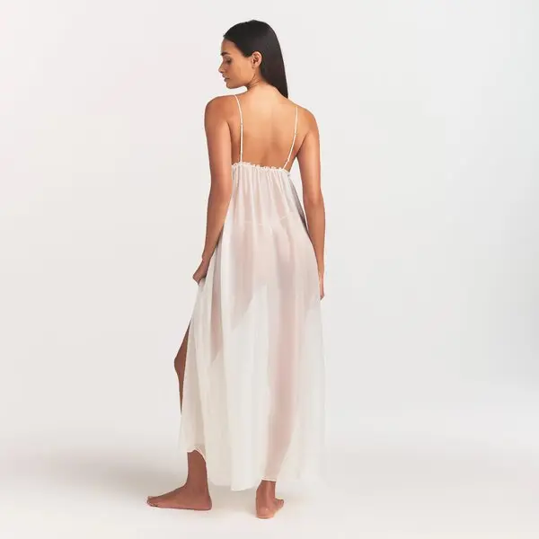 Skims Long Slip Dress - Ivory