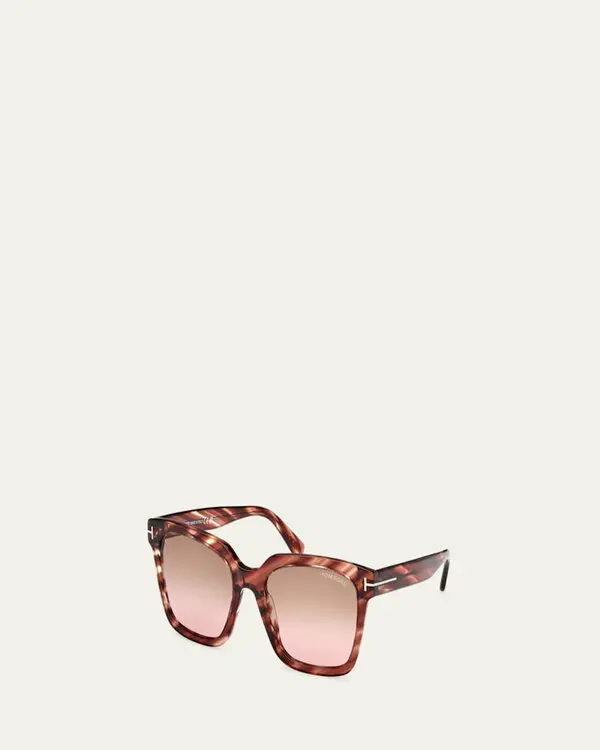 TOM FORD Selby Square Sunglasses - Colhav/brng