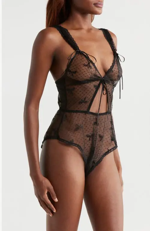KILO BRAVA Sheer Mesh Teddy