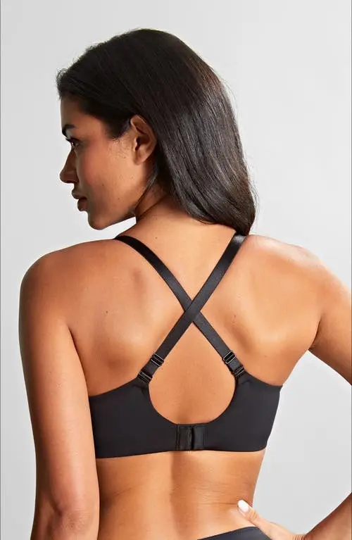 Panache 365 Underwire Smooth & Seamless Plunge T-shirt Bra - Black