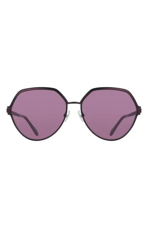 FERRAGAMO 62mm Oversized Sunglasses - Matte Purple