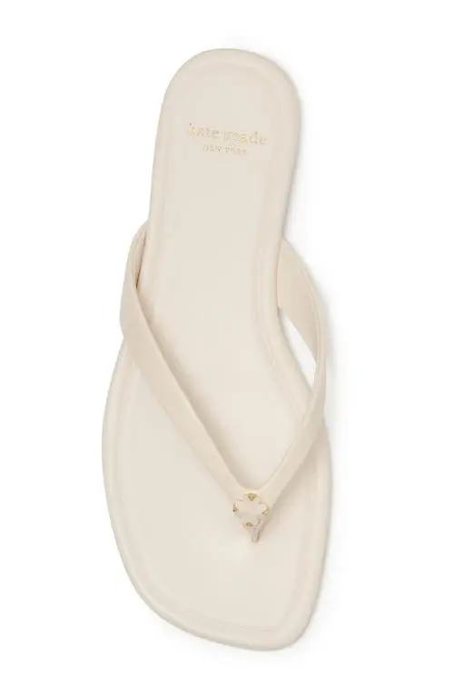 Kate Spade New York Flower Flip Flop - Cream