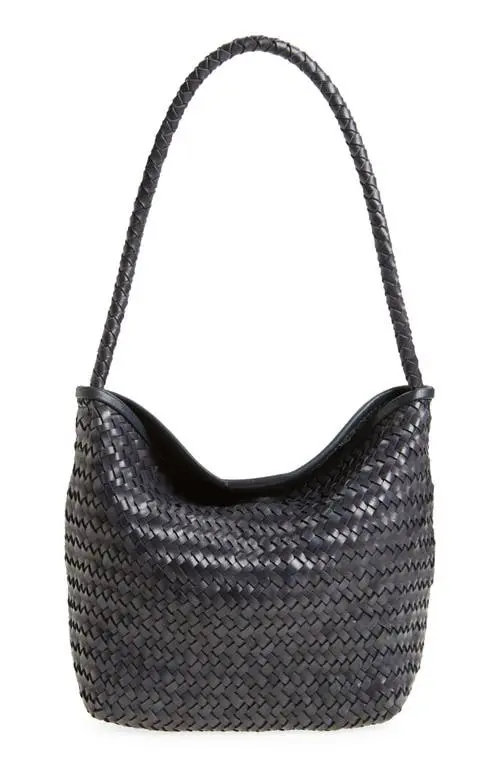 Madewell Handwoven Leather Shoulder Bag - Night Time