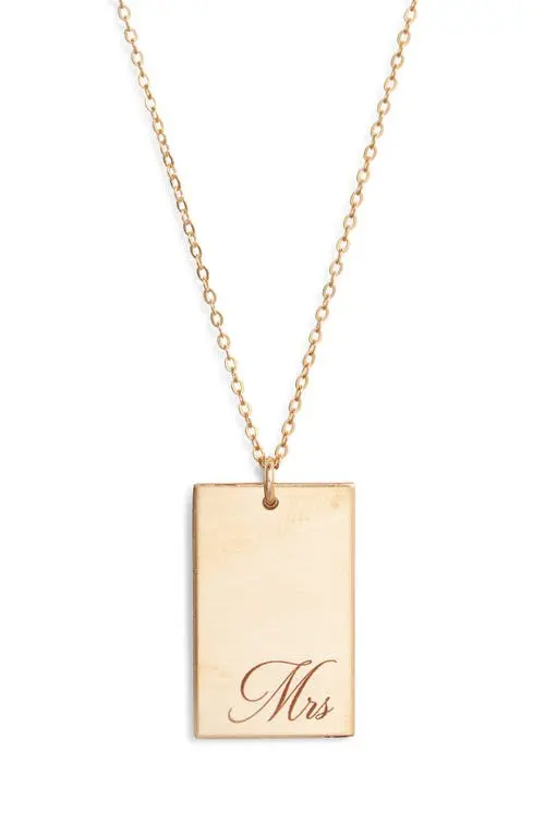 SET & STONES Stella Mrs Pendant Necklace - Gold