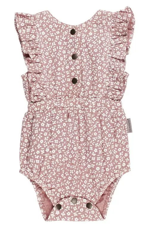L'OVEDBABY Ruffle Organic Cotton Gauze Romper - Taffy Floral