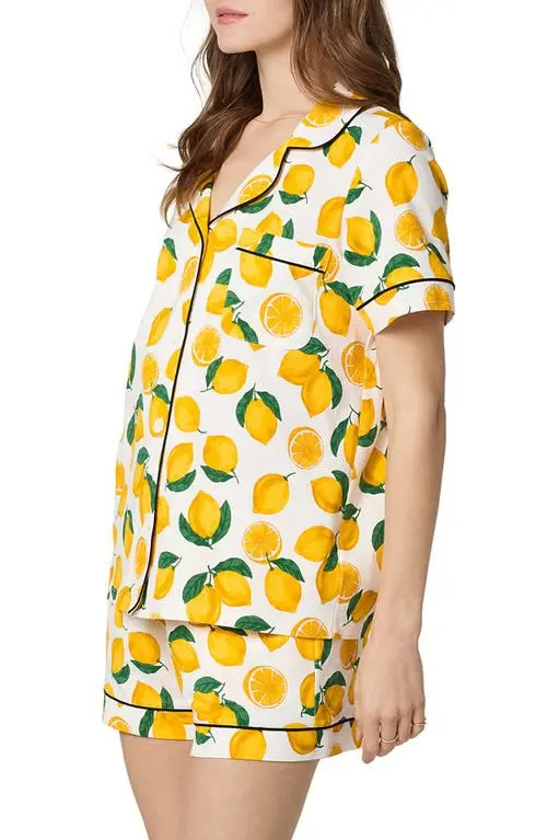 BEDHEAD PAJAMAS Print Stretch Jersey Short Pajamas - Main Squeeze