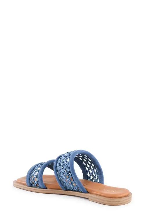 Seychelles Water Lilly Slide Sandal - Blue