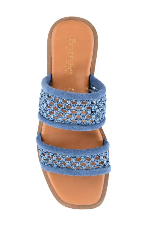 Seychelles Water Lilly Slide Sandal - Blue